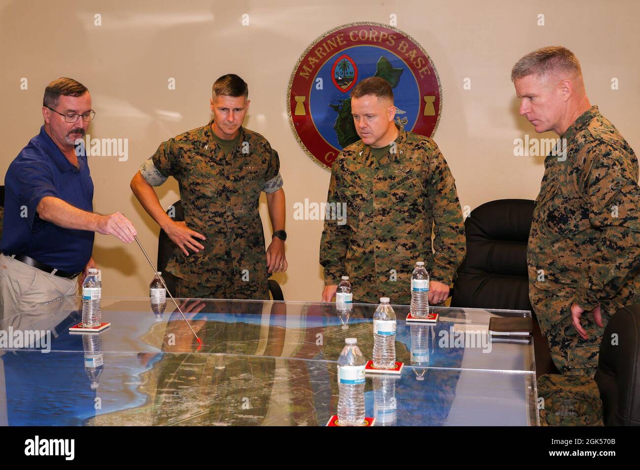 Donald Baldwin, the Marine Corps Base (MCB) Camp Blaz Chief of Staff ...