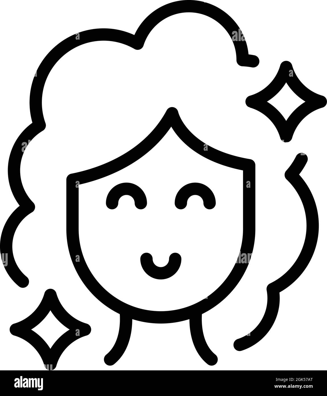 Beauty client icon outline vector. Salon master. Spa center Stock ...