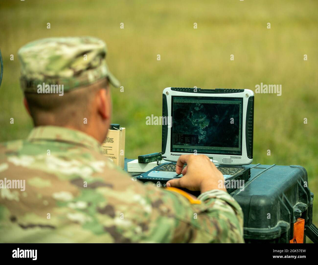 U.S. Army Spc. Nathan Mecom from 3rd Battalion, 161st Infantry Regiment ...