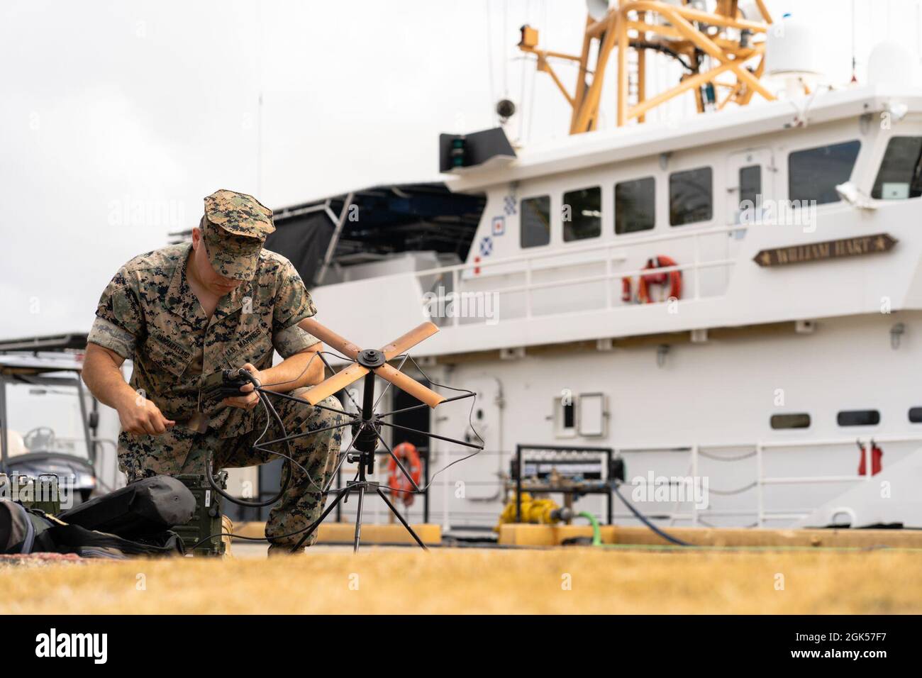 U.S. Marine Corps Sgt. Anthony Garcia Ballard, a communications ...