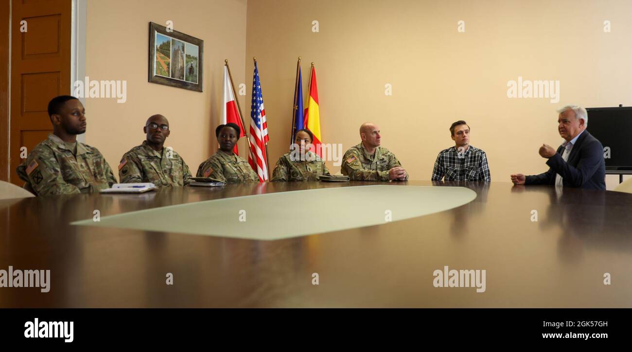 The 49th Transportation Battalion leadership sits down with Mr. Andrzej ...