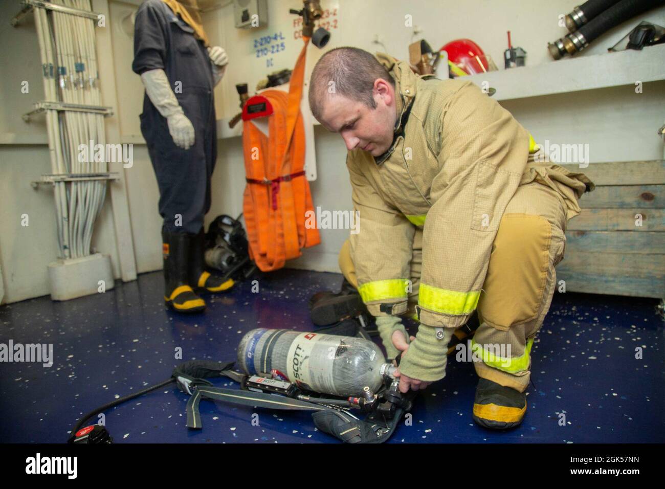 Hull Maintenance Technician 2nd Class Matthew Diamond, from Baltimore ...