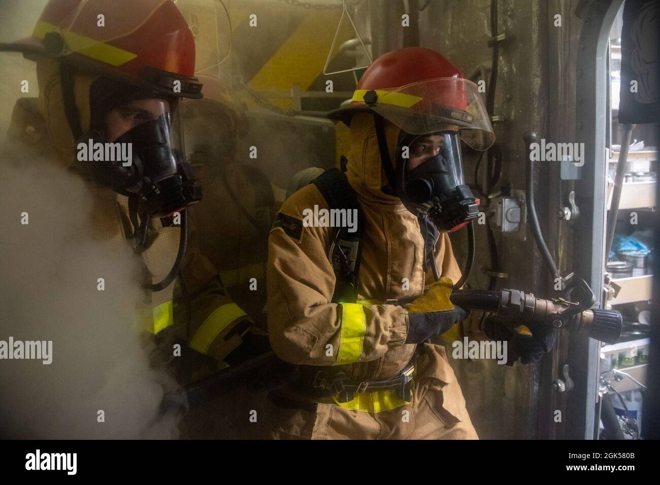 PACIFIC OCEAN (Aug. 5, 2021) Engineman 3rd Class Perrion Evans, from ...