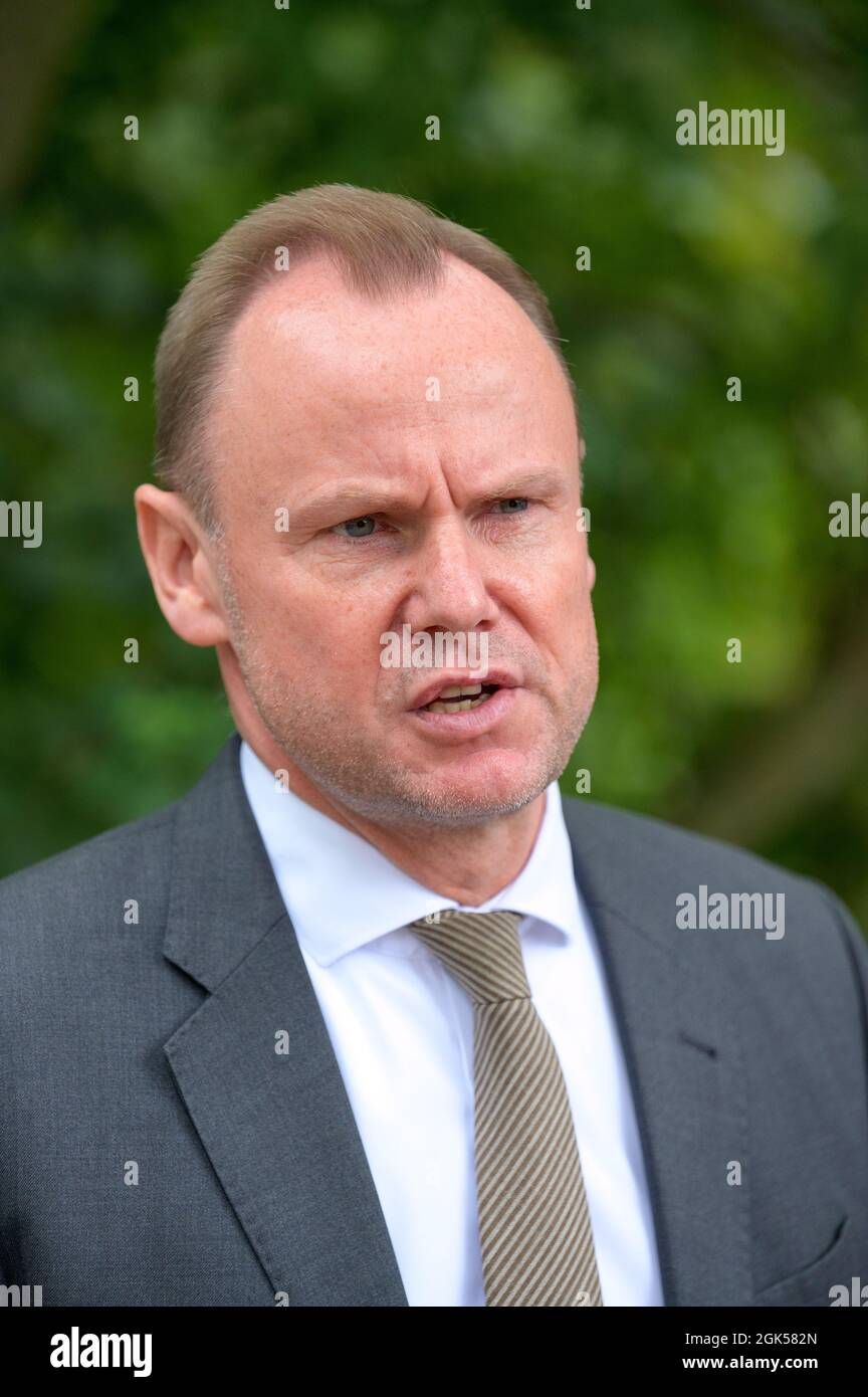 Hamburg, Germany. 13th Sep, 2021. Hamburg's Senator of the Interior ...