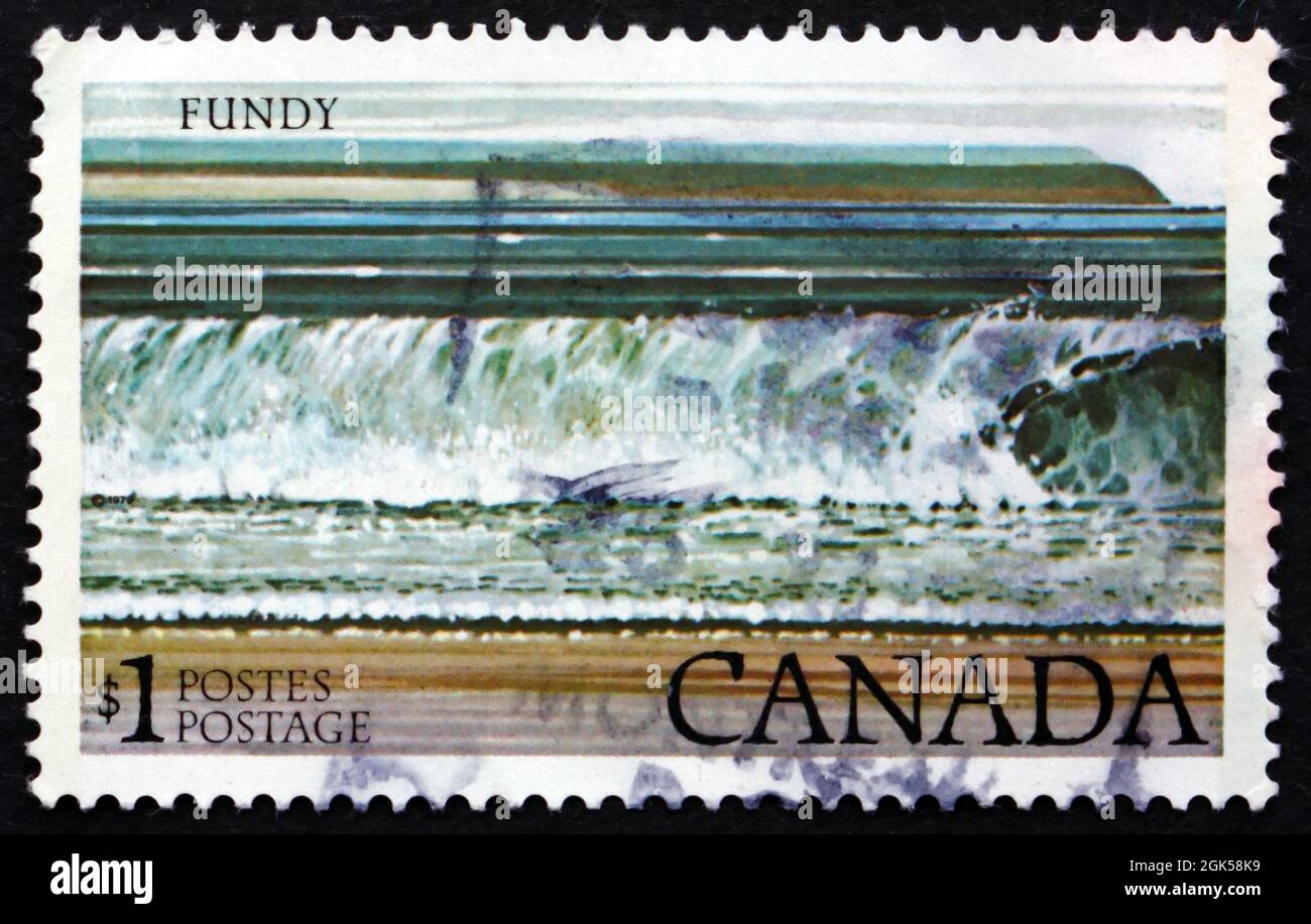 CANADA - CIRCA 1979: a stamp printed in the Canada shows Fundy National ...