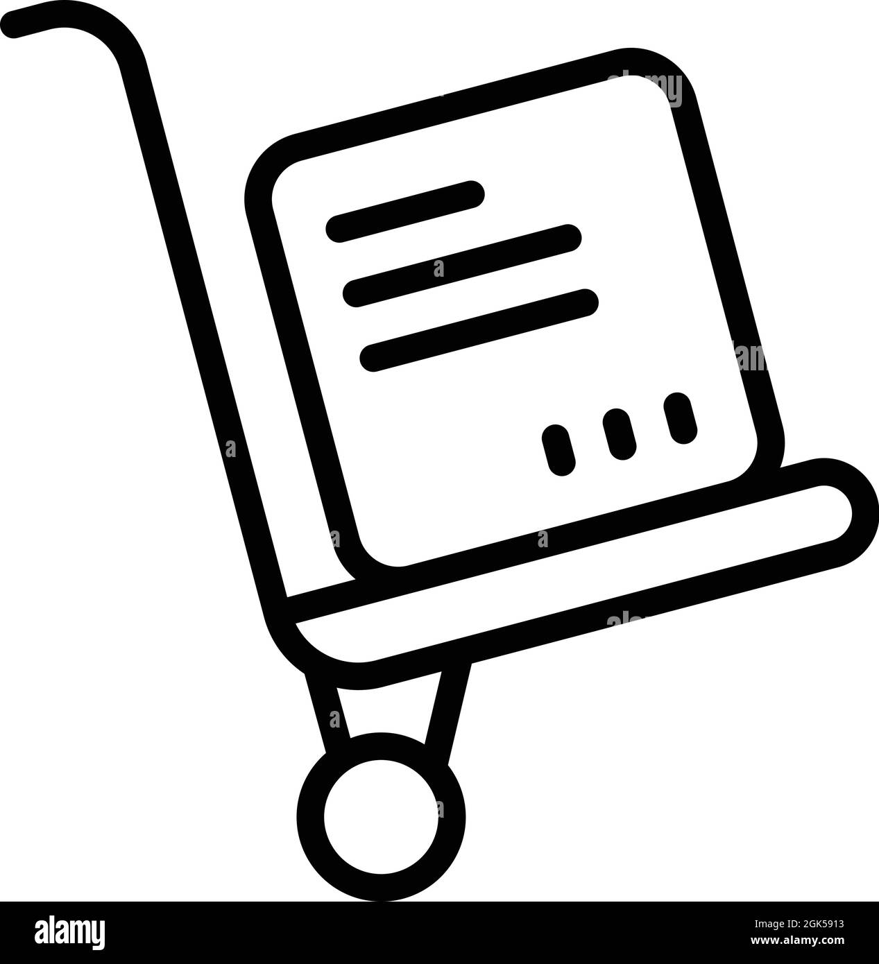 Delivery truck grocery Black and White Stock Photos & Images - Alamy