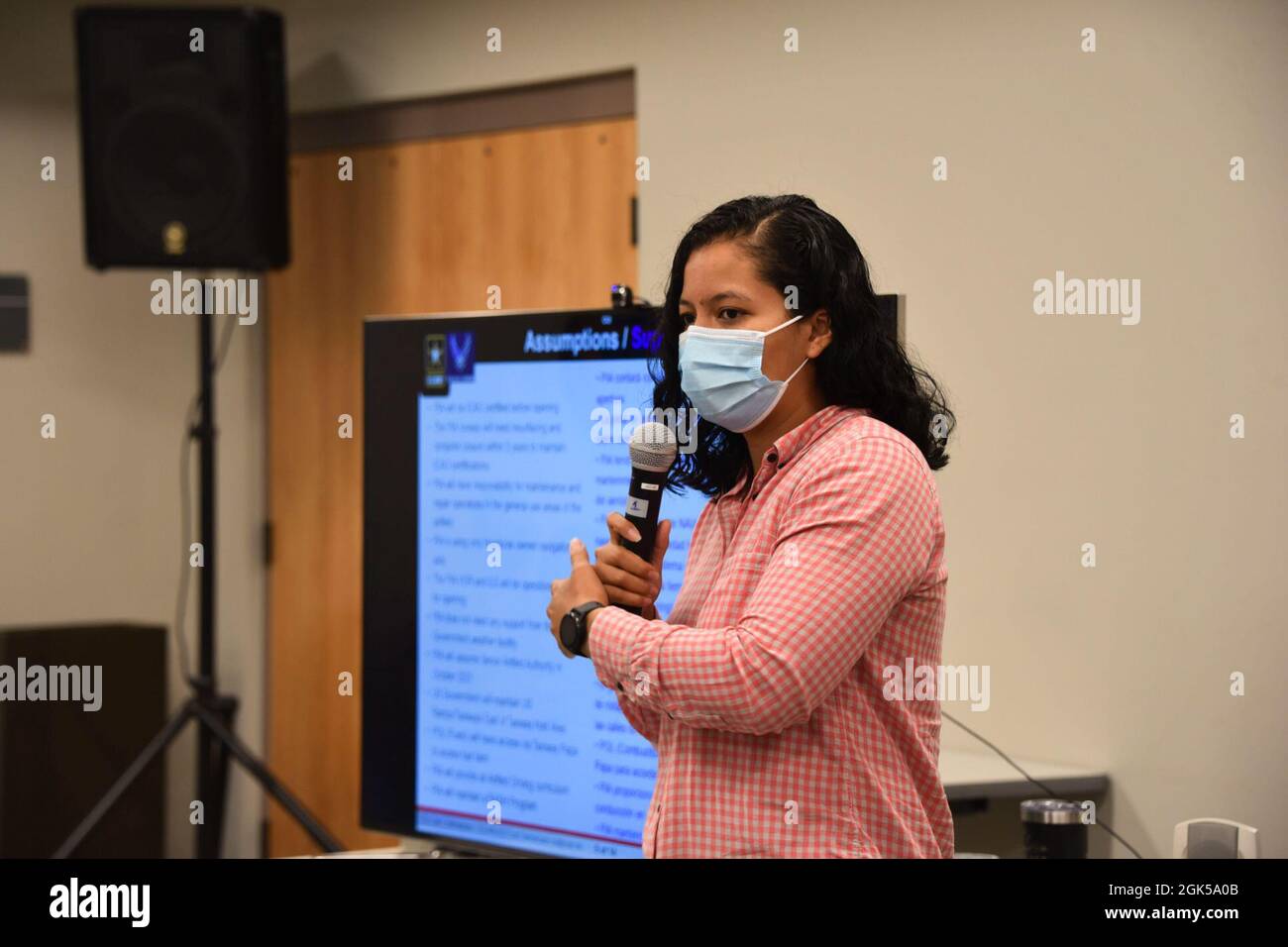 Ana Arteaga, Army Support Activity chief of engineering, discusses ...