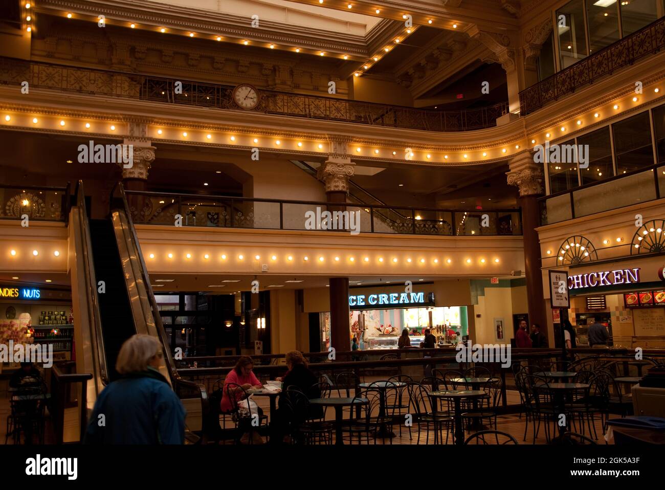 Food Court, Philadelphia Bourse, Philadelphia, Pennsylvania, USA. The ...
