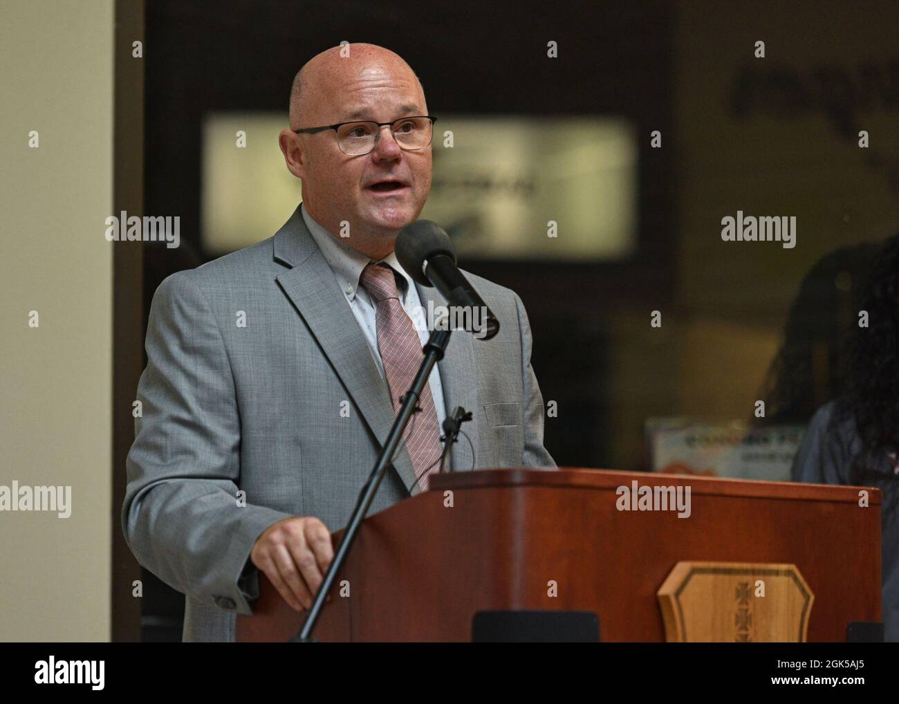 Exchange Chief Operating Officer, Jason Rosenberg, speaks at the grand ...