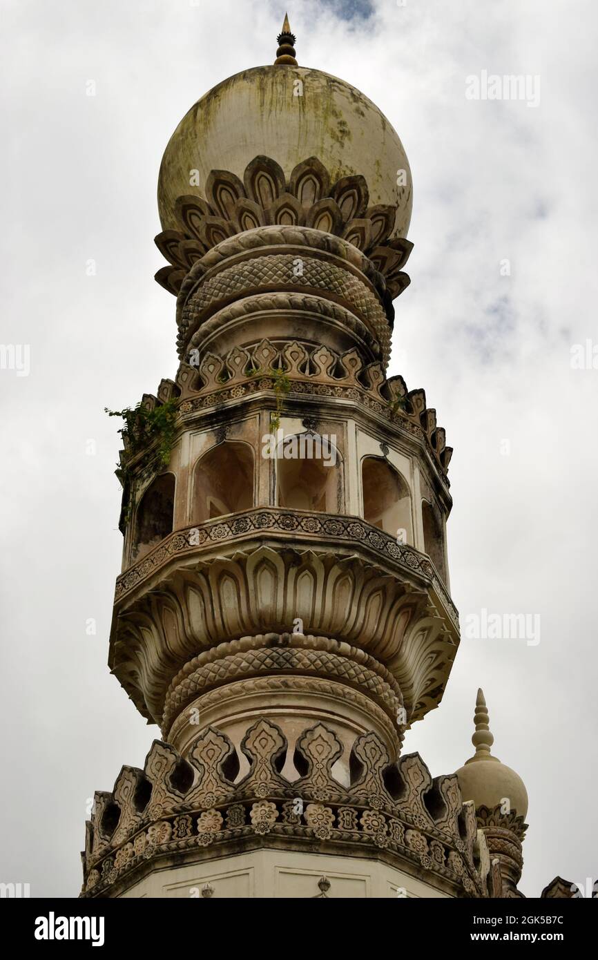Old Islamic Architectural art of Minaret at old Ruined Mosque/Masjid ...