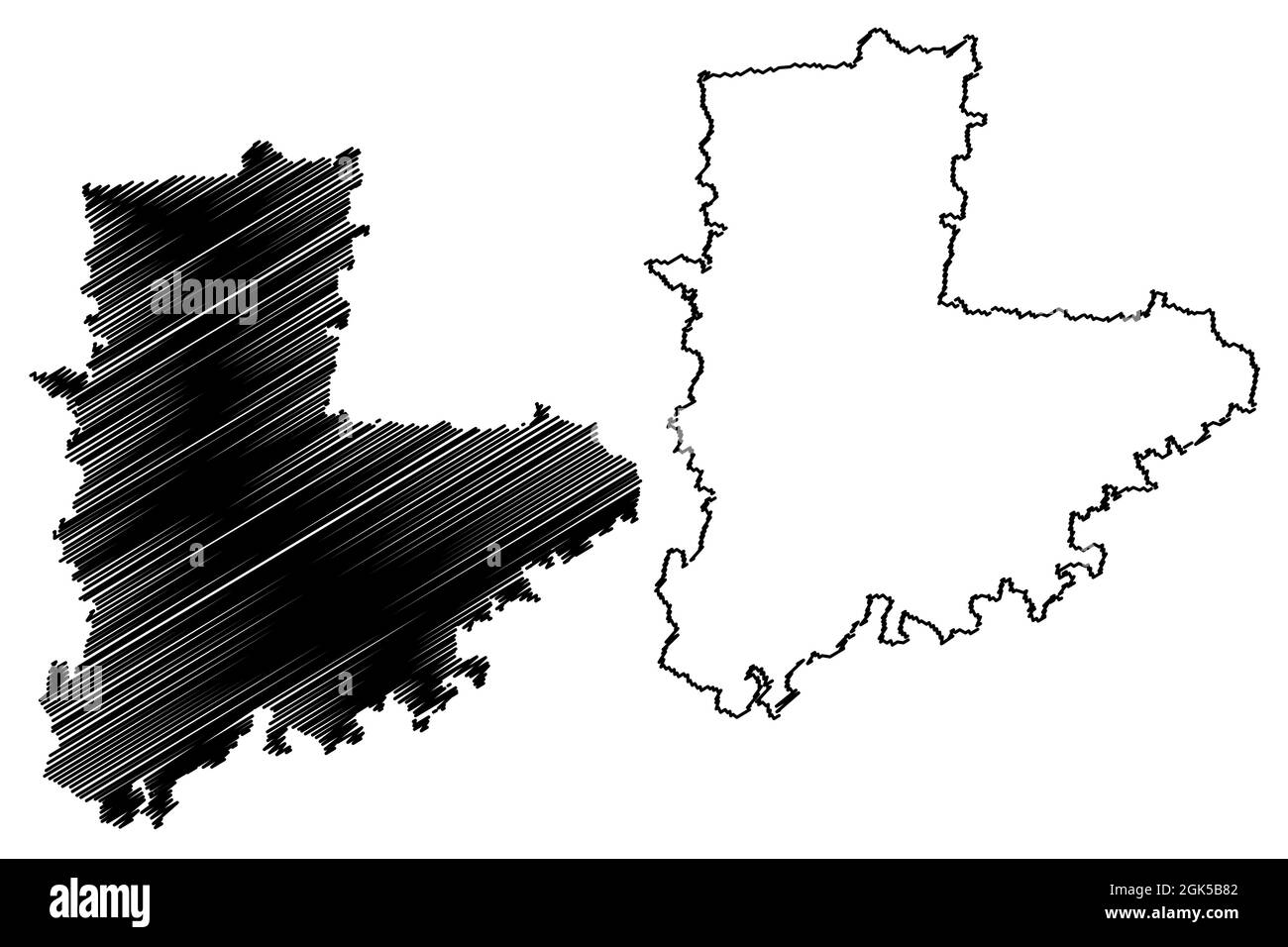 Akola district (Maharashtra State, Amravati Division, Republic of India ...