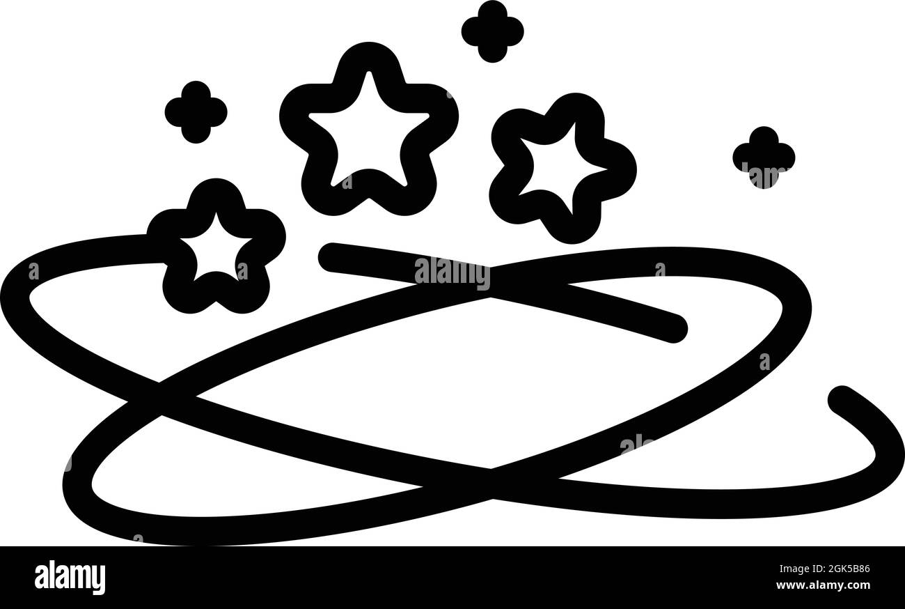 Dizziness vertigo icon outline vector. Dizzy head. Head pain Stock ...