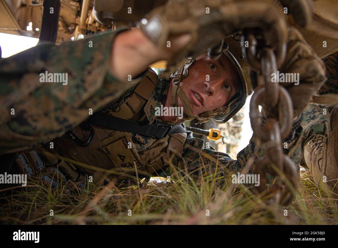 Cpl. Cole Horn, a wrecker operator with Combat Logistics Battalion 451 ...