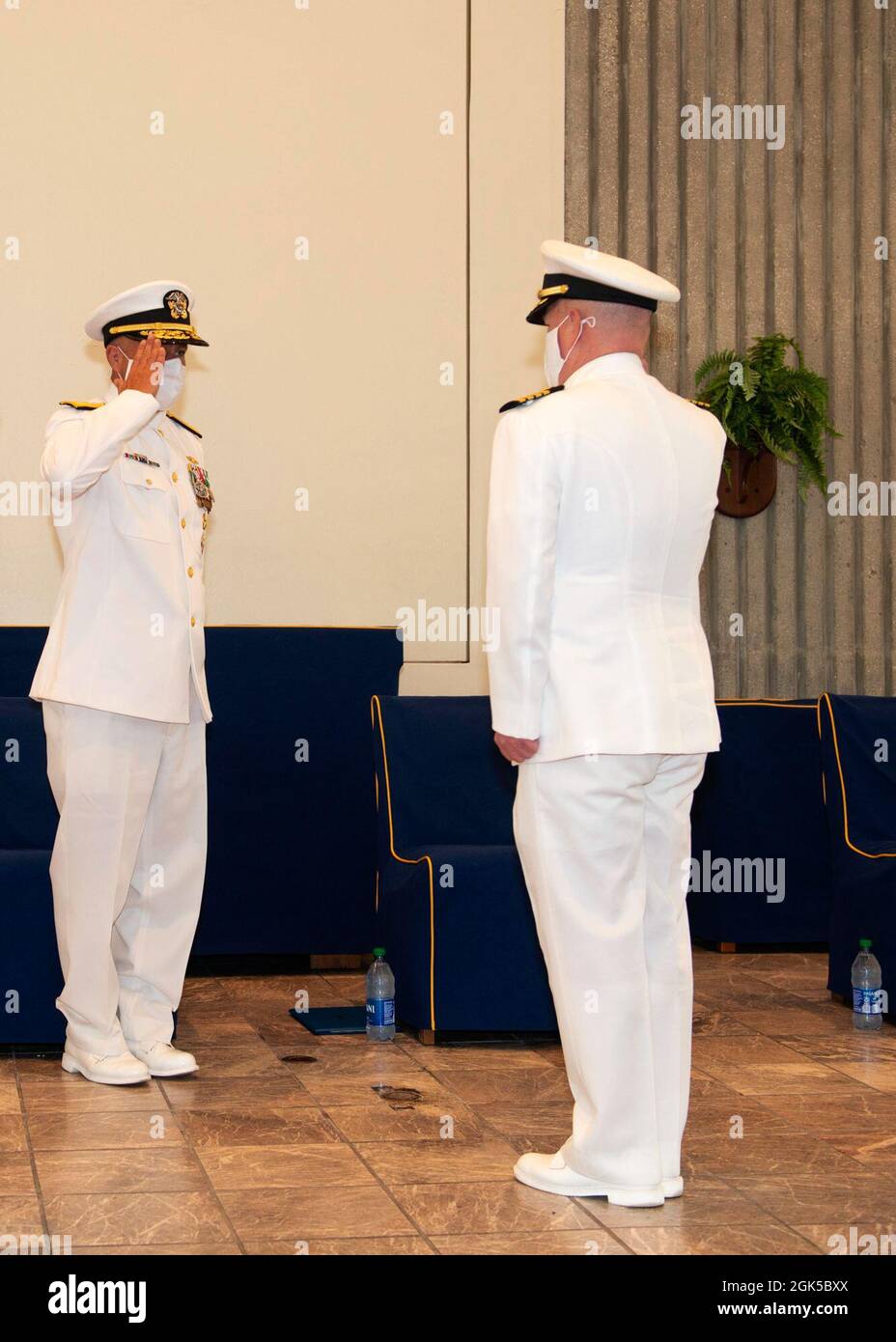 KINGS BAY, Ga. ug. 6, 2021) Capt. William Patterson, outgoing commodore ...