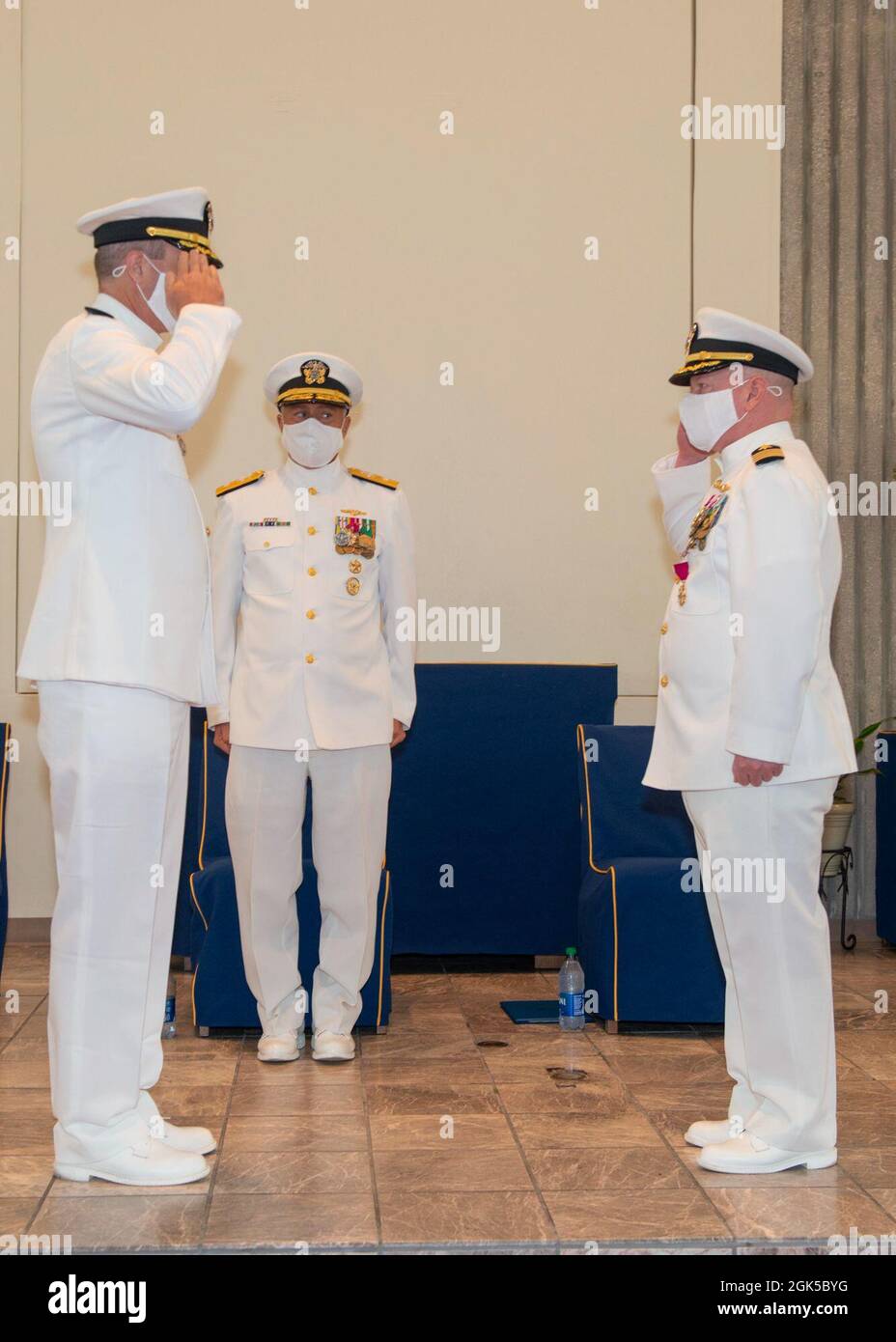 KINGS BAY, Ga. ug. 6, 2021) Capt. Todd Nethercott, incoming commodore ...