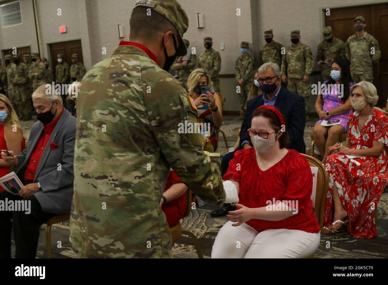 Family members of U.S. Army Lt. Col. Max E. Caylor, the incoming ...
