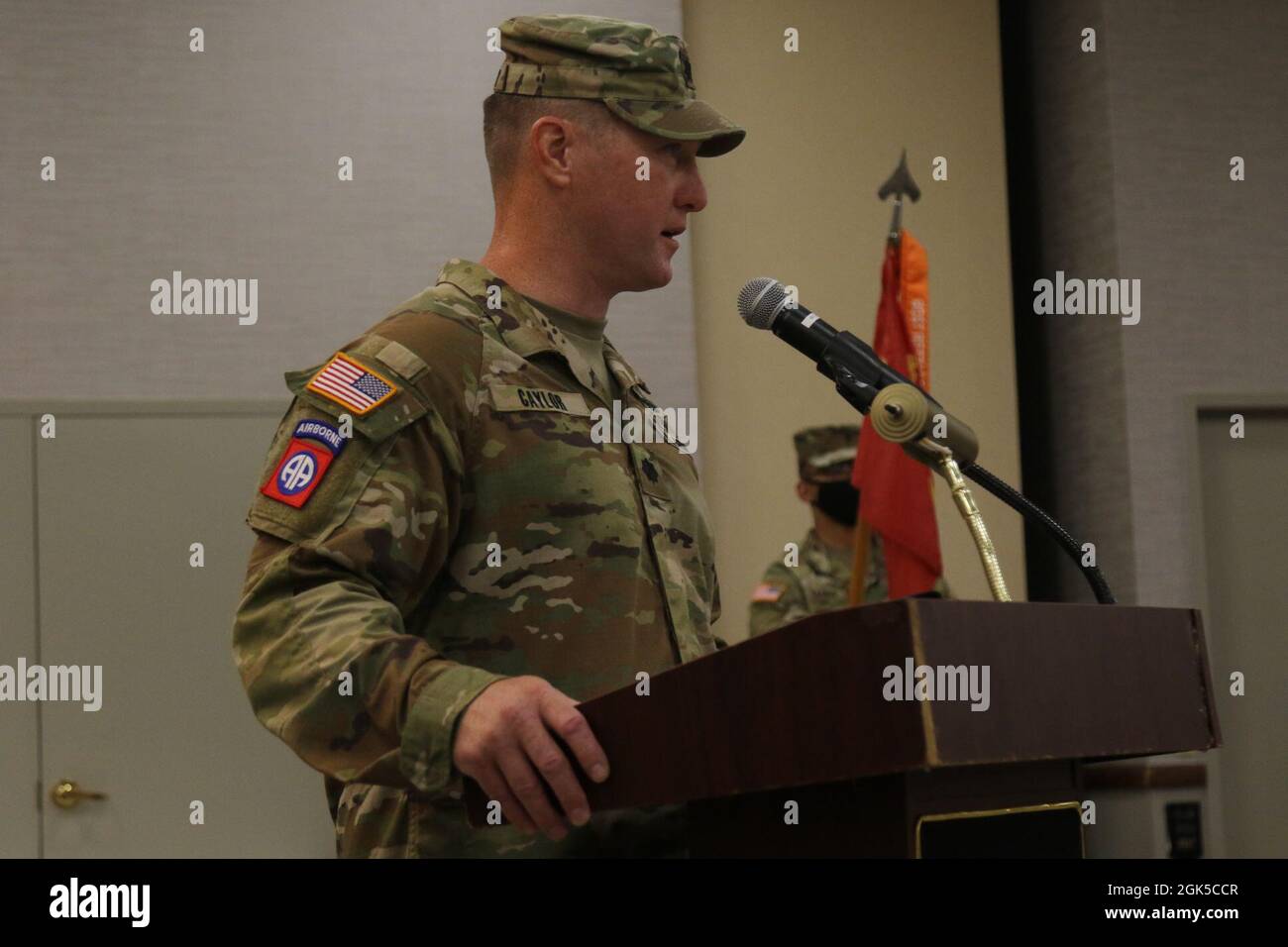 U.S. Army Lt. Col. Max E. Caylor, the incoming commander of 1st ...