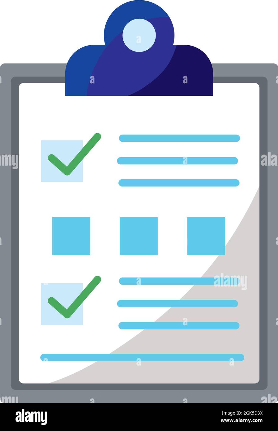 checklist clipboard with check symbols Stock Vector Image & Art - Alamy