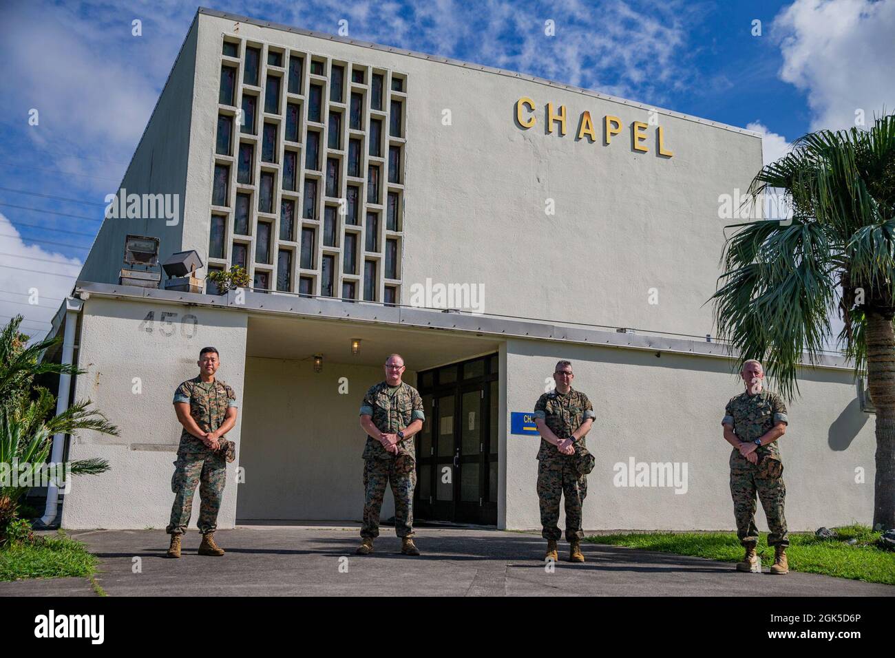 Marine Corps Installations Pacifc chaplains pose for a photo outside ...