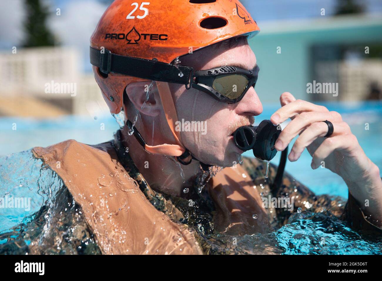 A U.S. Marine with 3d Reconnaissance Battalion, 3d Marine Division ...