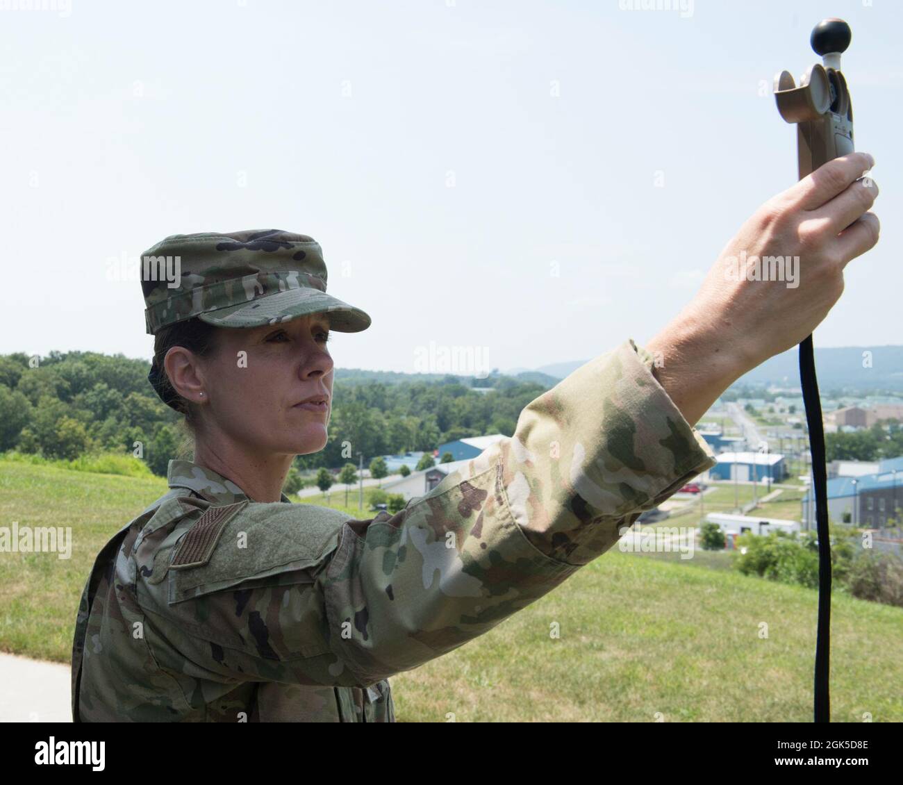 Senior Airman Ruth-Ann Bell, a weather forecaster from the 203rd ...