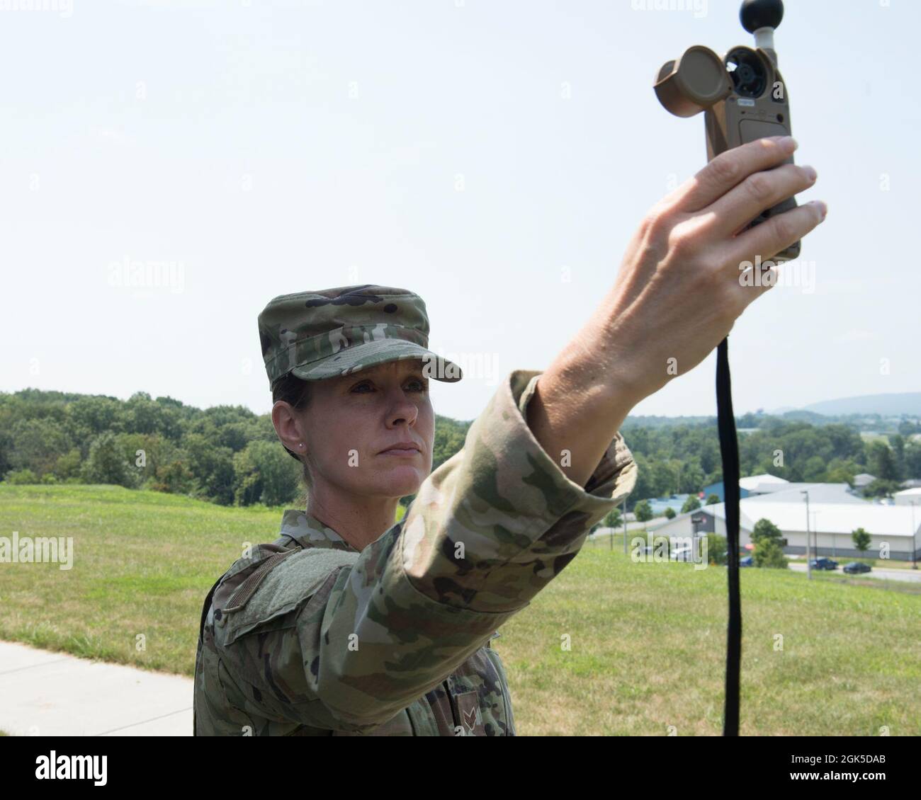 Senior Airman Ruth-Ann Bell, a weather forecaster from the 203rd ...