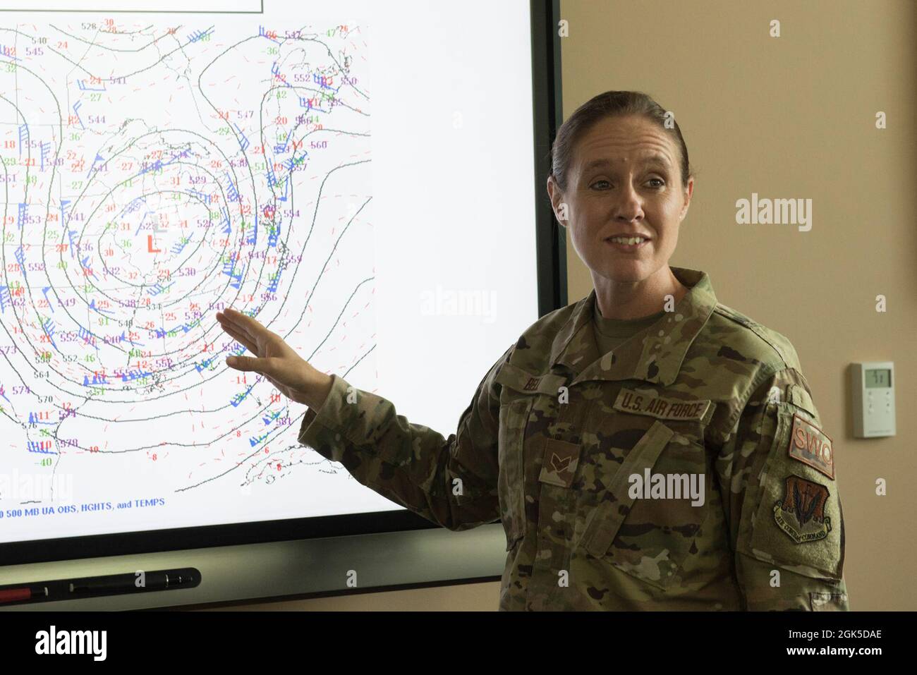Senior Airman Ruth-Ann Bell, a weather forecaster from the 203rd ...