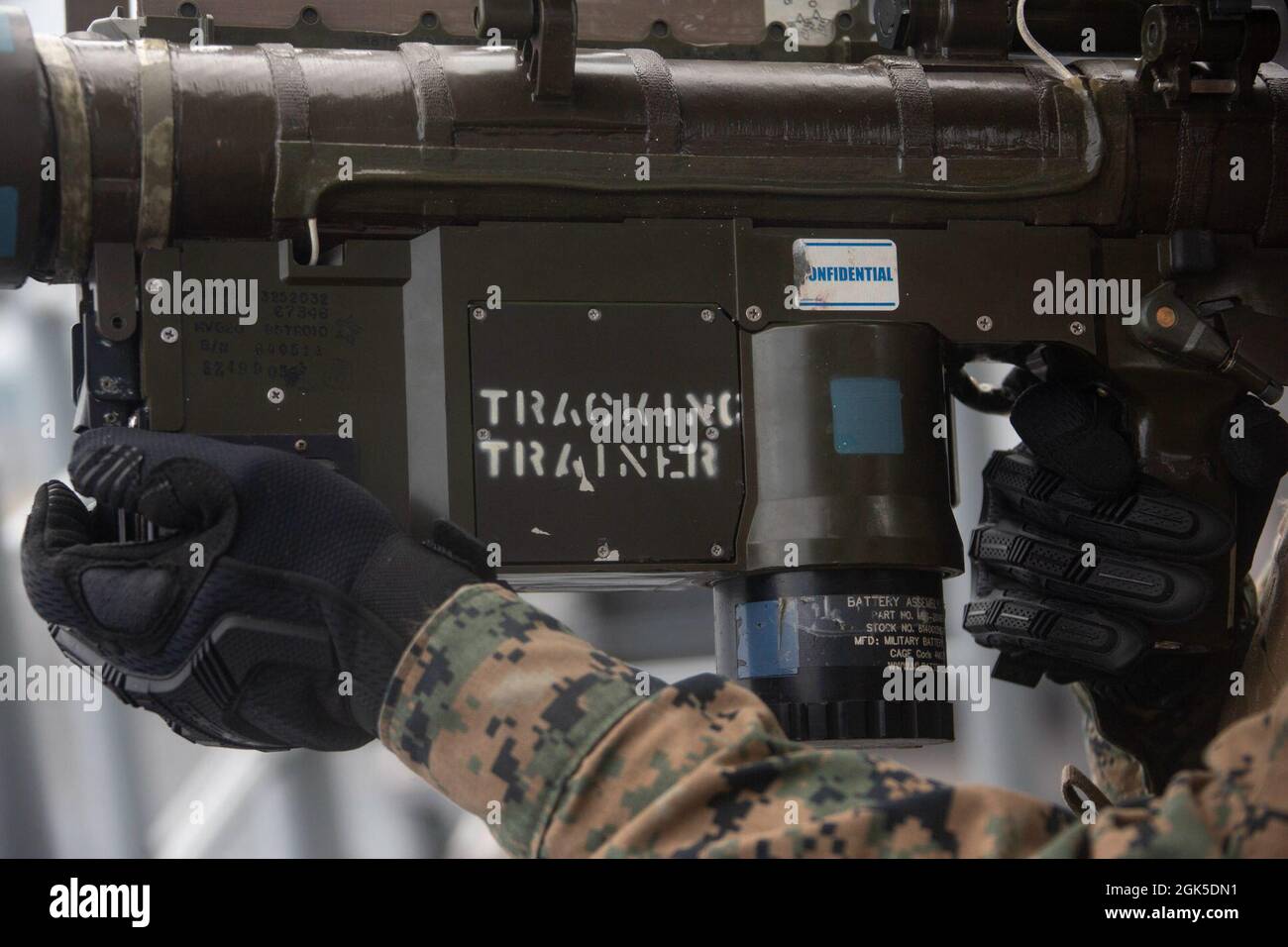 A U.S. Marine with 31st Marine Expeditionary Unit (MEU), practices ...