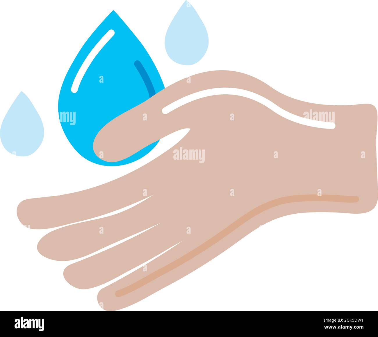 hand lifting water drops icon Stock Vector Image & Art - Alamy