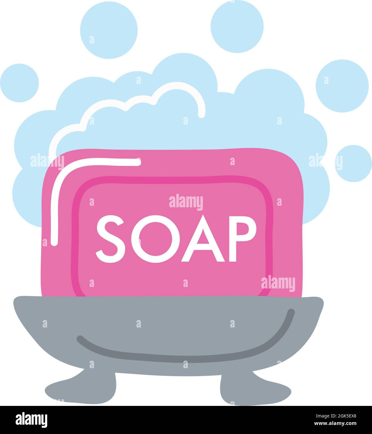 soap bar with foam icon Stock Vector Image & Art - Alamy