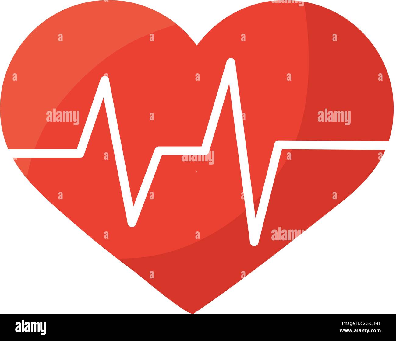 heart cardio with heartbeat line Stock Vector Image & Art - Alamy
