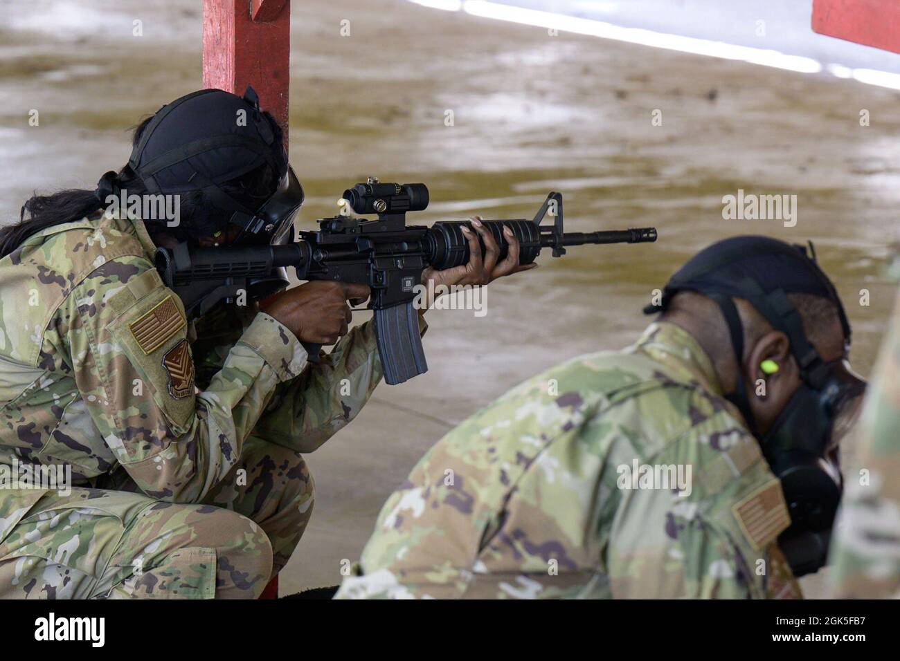 U.S. Airmen with the 116th Air Control Wing, Georgia Air National Guard ...