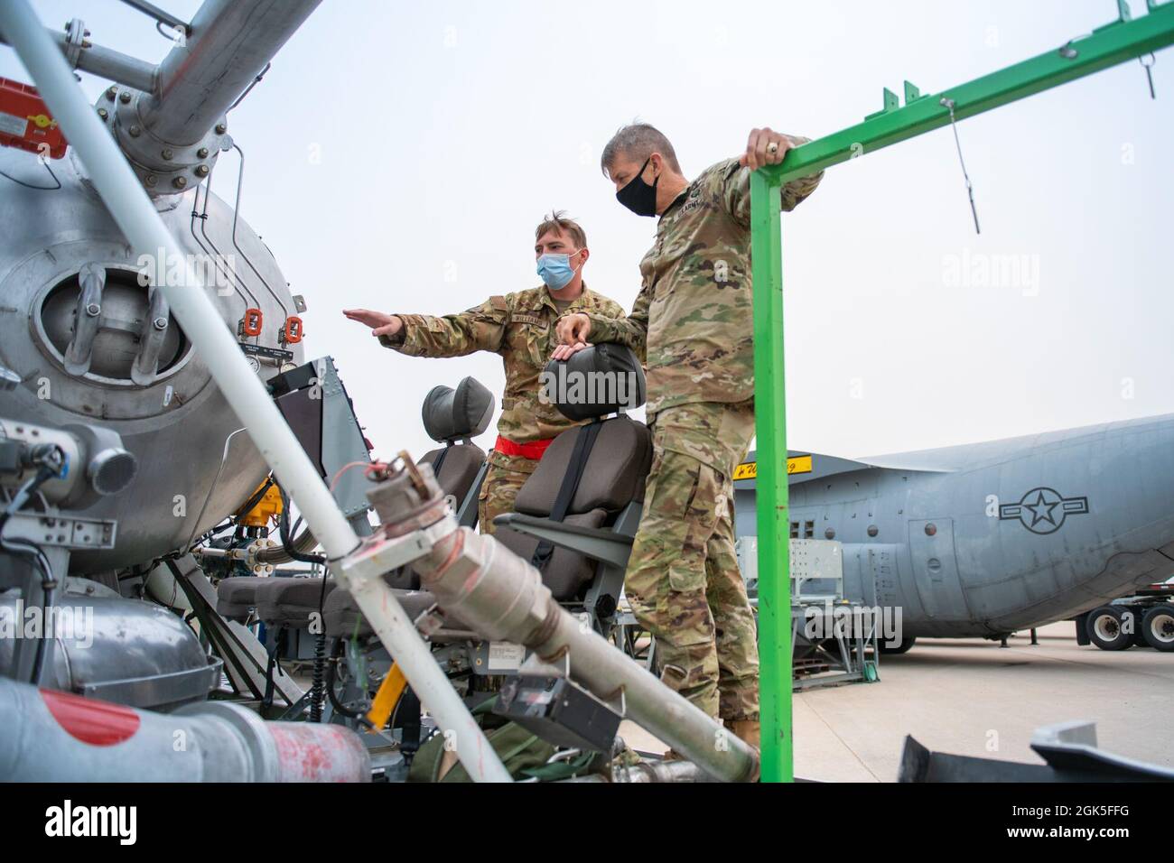 U.S. Air Force Technical Sgt. Timothy Williams explains the Modular ...