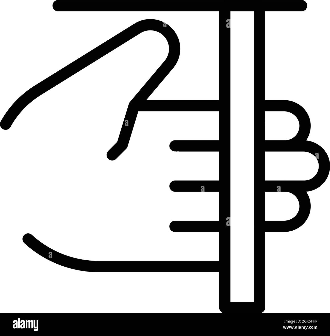 Palm scanner icon outline vector. Biometric recognition. Scan ... Palm scanner icon outline vector. Biometric recognition. Scan ...