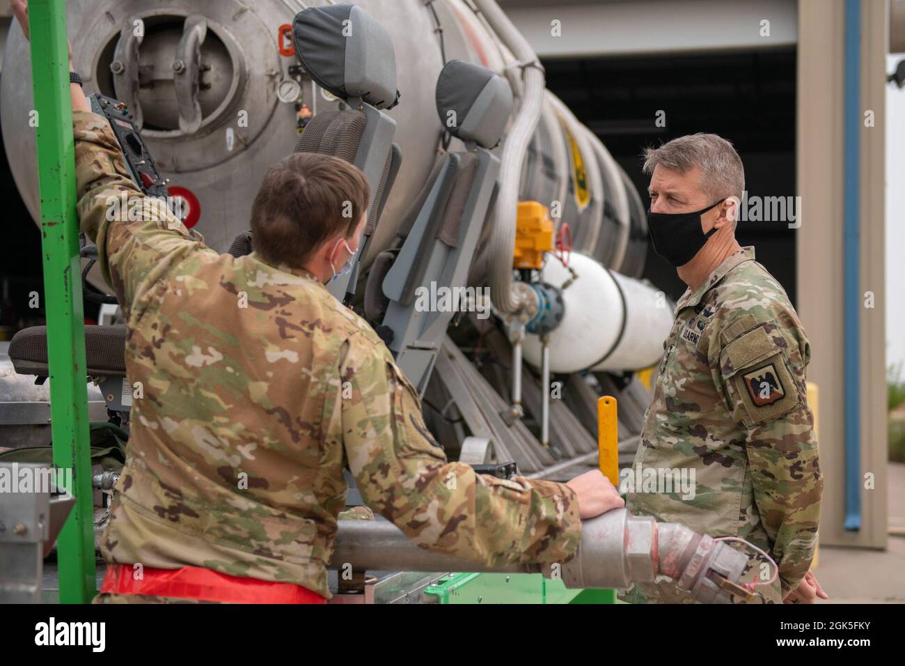 U.S. Air Force Technical Sgt. Timothy Williams explains the Modular ...