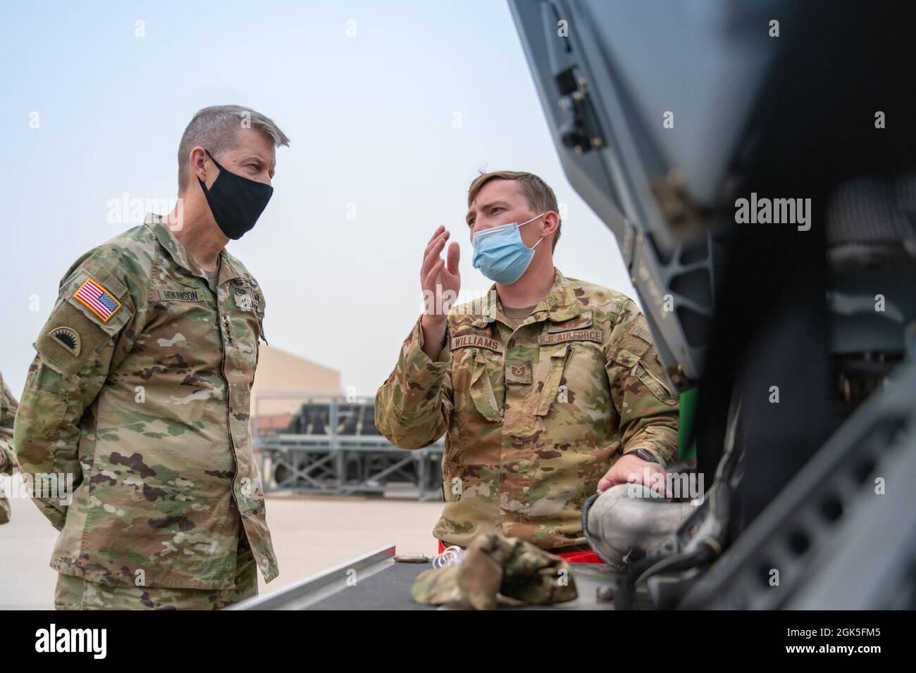 U.S. Air Force Technical Sgt. Timothy Williams explains the Modular ...