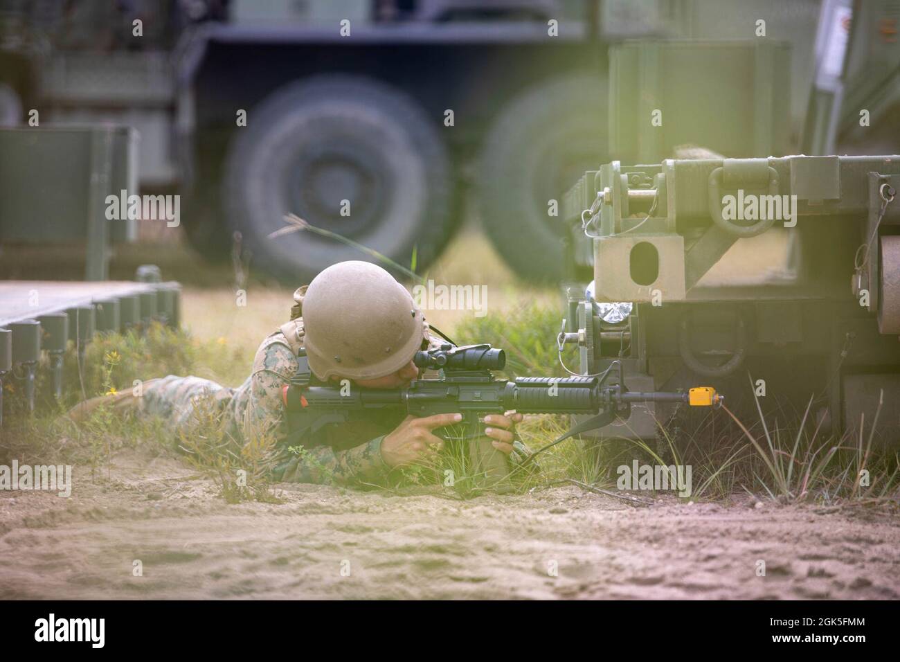 Lance Cpl. Enrique Guzmanmejia, a vehicle recovery operator with Combat ...