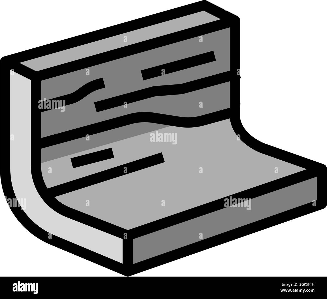 steel metal profile color icon vector illustration Stock Vector Image ...