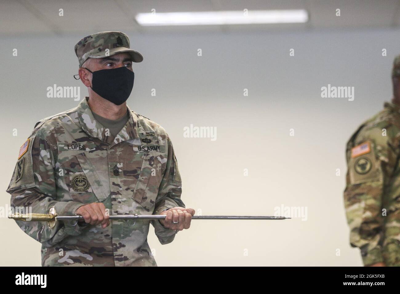 Command Sgt. Maj. Carlos O. Lopes, command sergeant major of the 377th ...