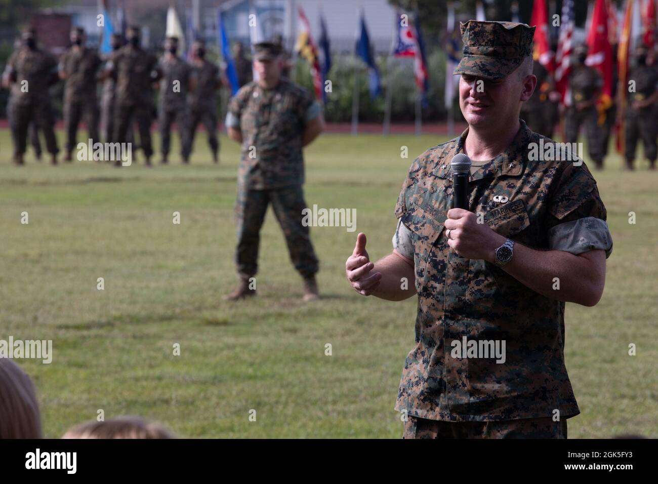 Brig. Gen. Karl Pierson, outgoing commander of 4th Marine Logistics ...