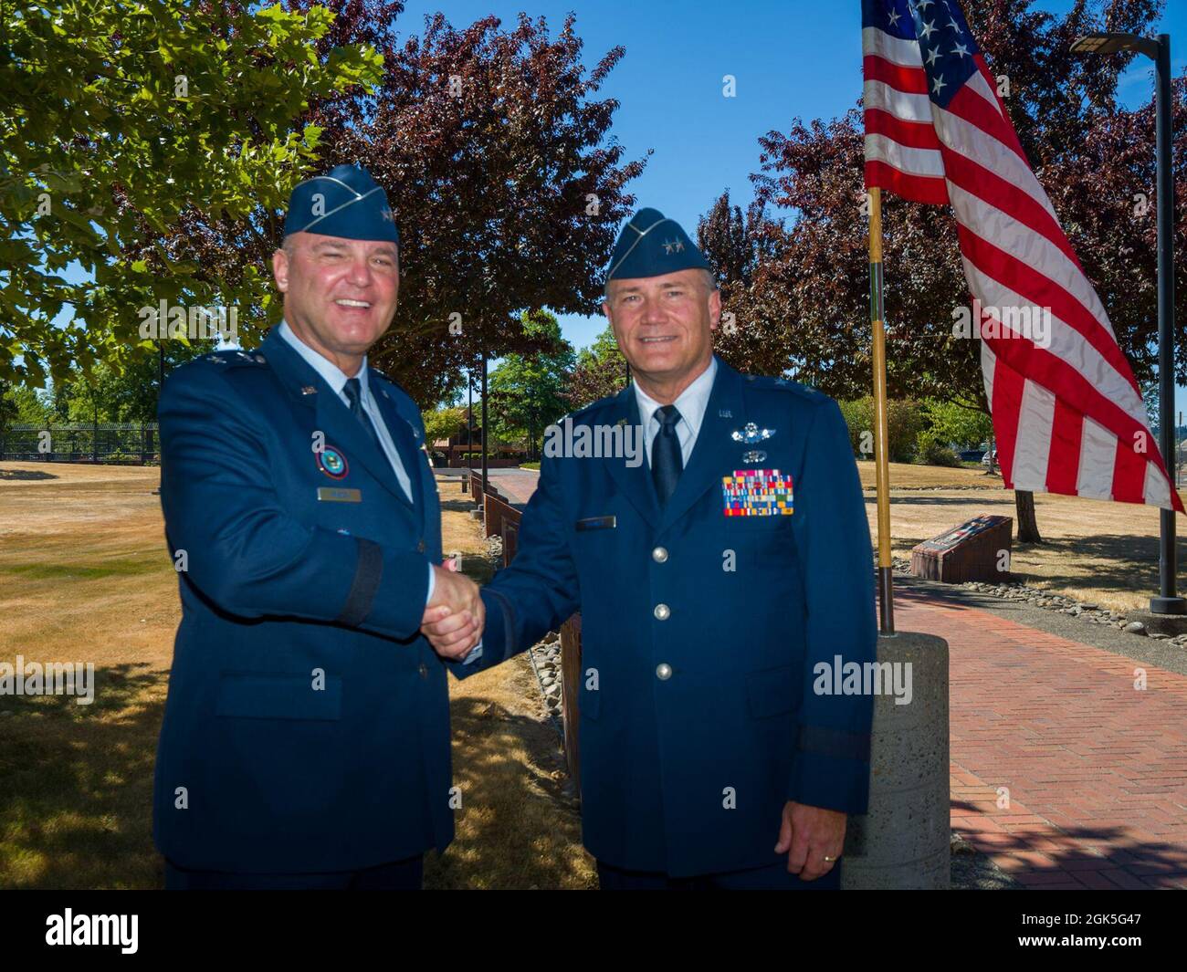 Major General Michael Stencel, the Adjutant General, Oregon (right ...