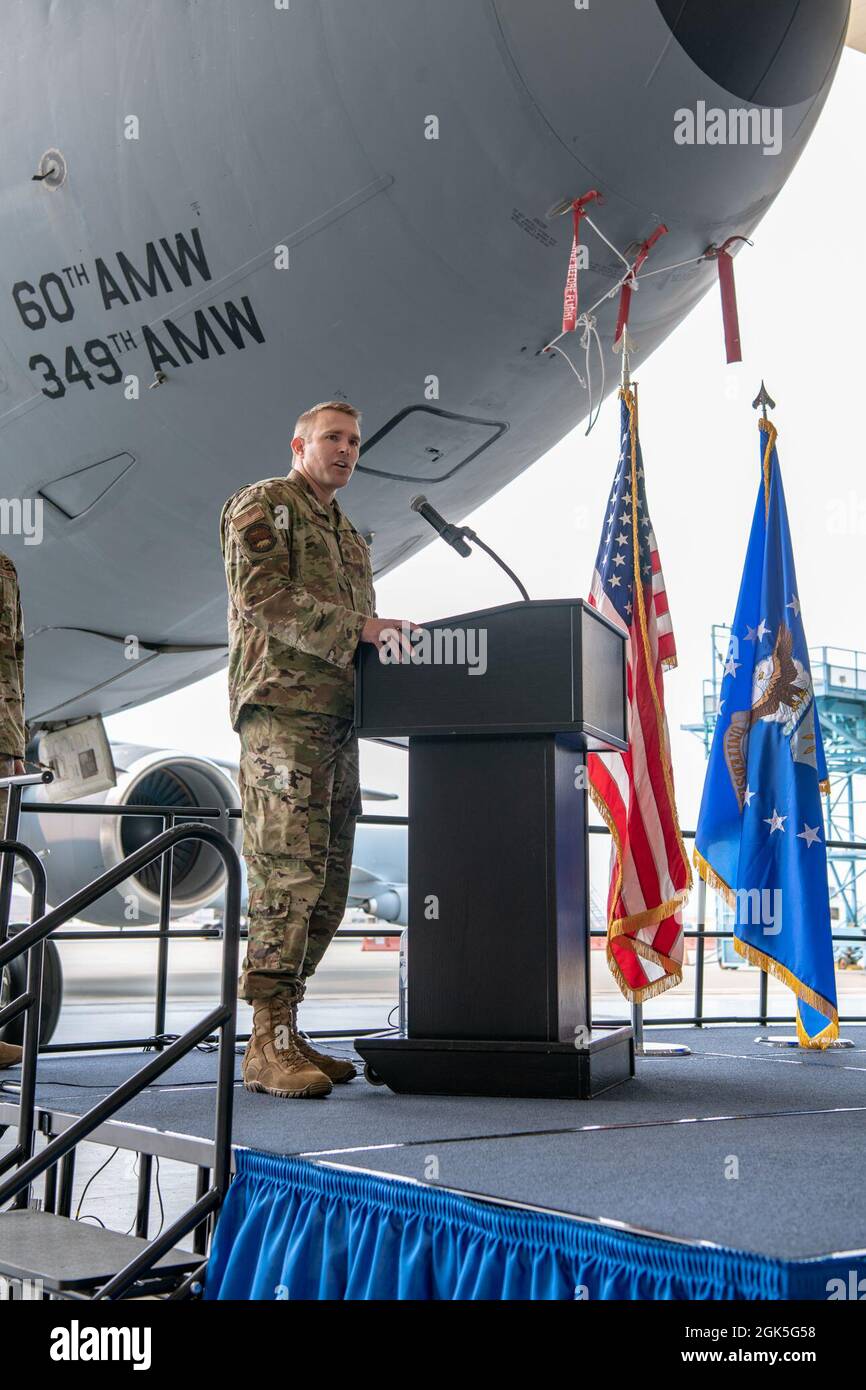 Lt. Col. Gregory Messel, relinquished command of the 349th Air ...