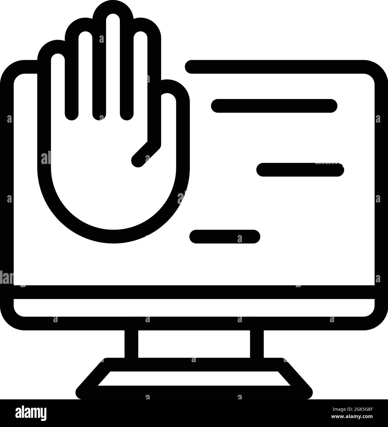 Digital handprint Cut Out Stock Images & Pictures - Alamy