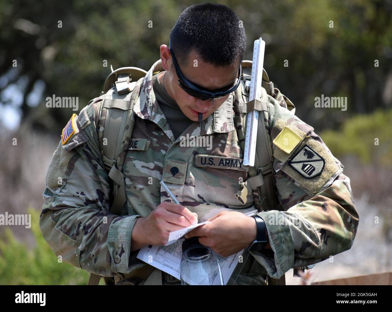 Spc. Julian Taitague, assigned to Company D, 229th Military ...