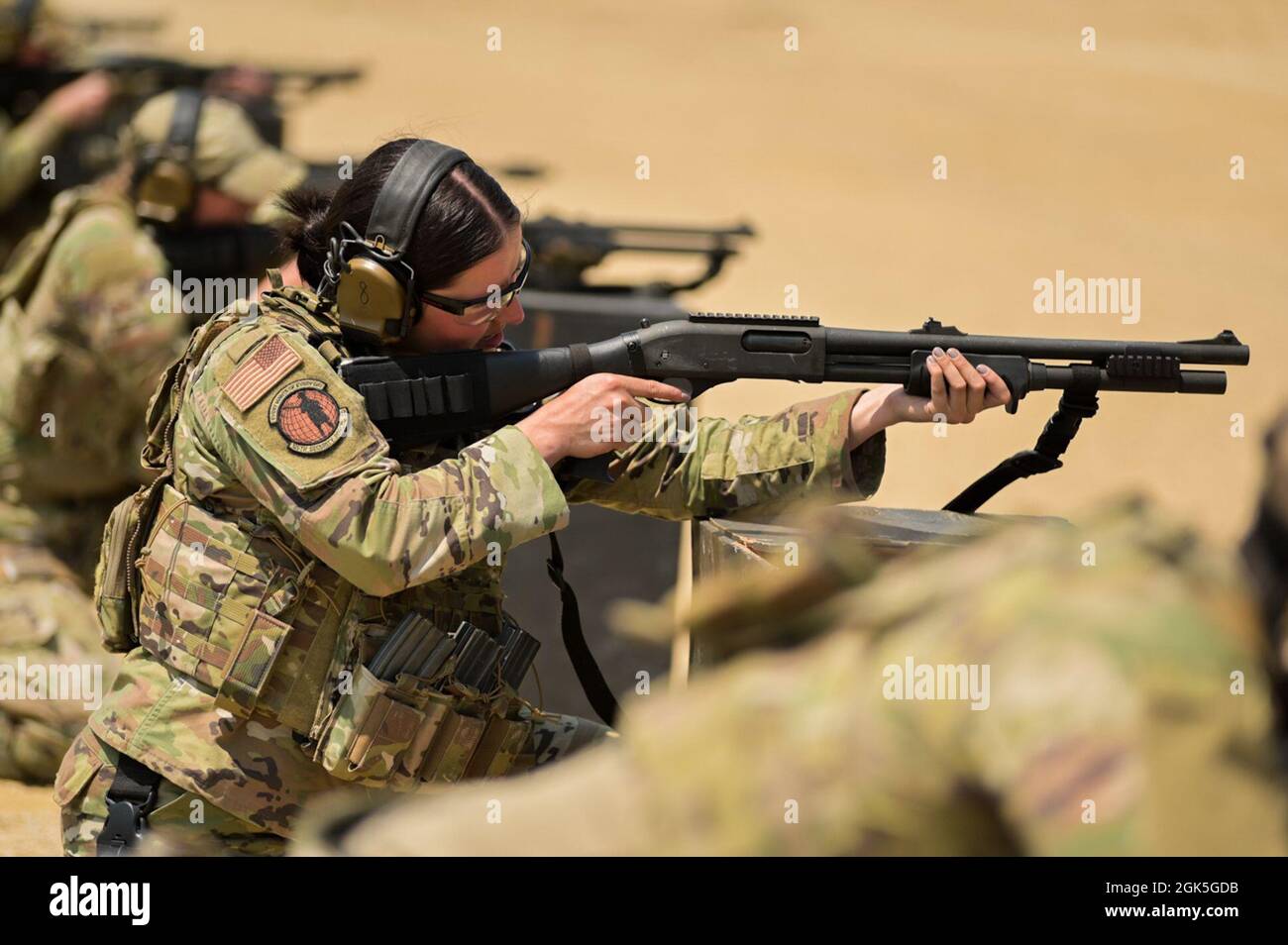 U.S. Air Force Airman First Class Cheyenne Doverspike, a 126th Security ...