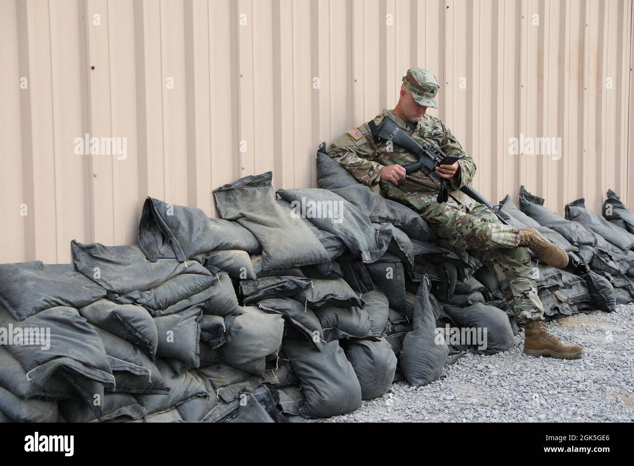 An Army Reserve Soldier assigned to Headquarters and Headquarters ...
