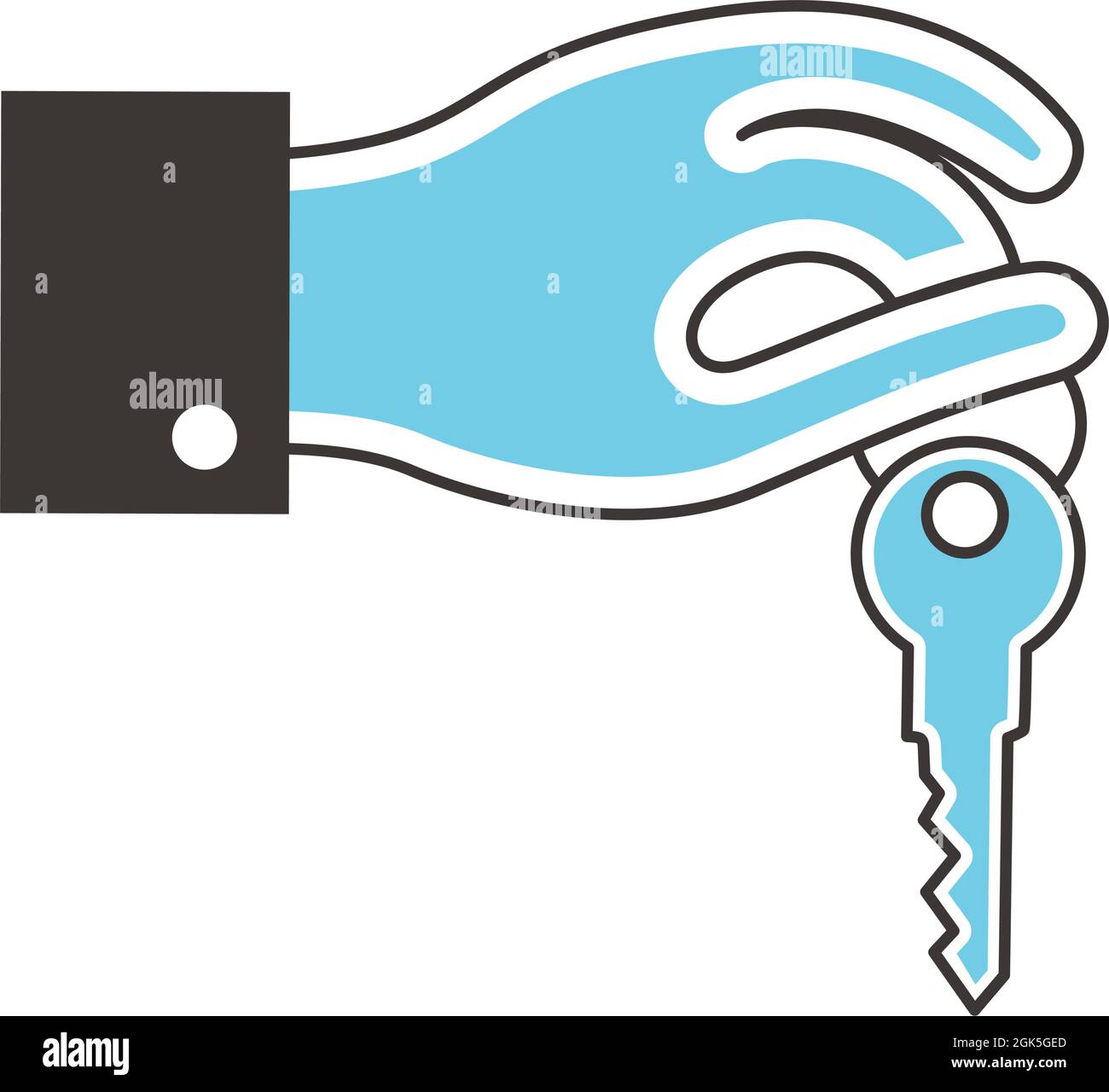 hand lifting house key icon Stock Vector Image & Art - Alamy