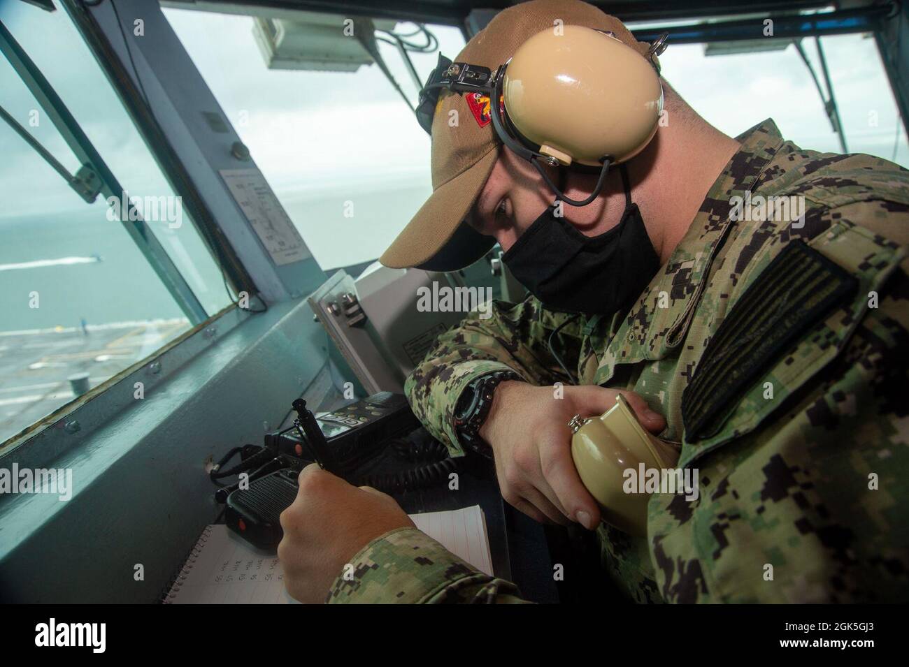 210807-N-DH793-1050 ATLANTIC OCEAN (Aug. 7, 2021) Gunners Mate 2nd ...