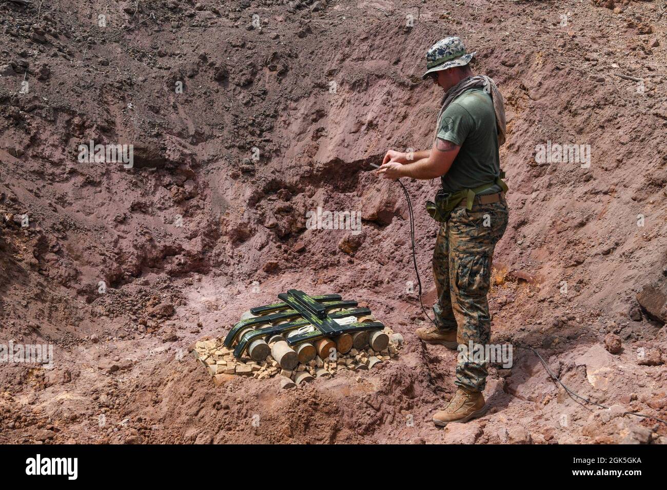 U.S. Marine Corps Sgt. William Brearcliffe, an explosive ordnance ...