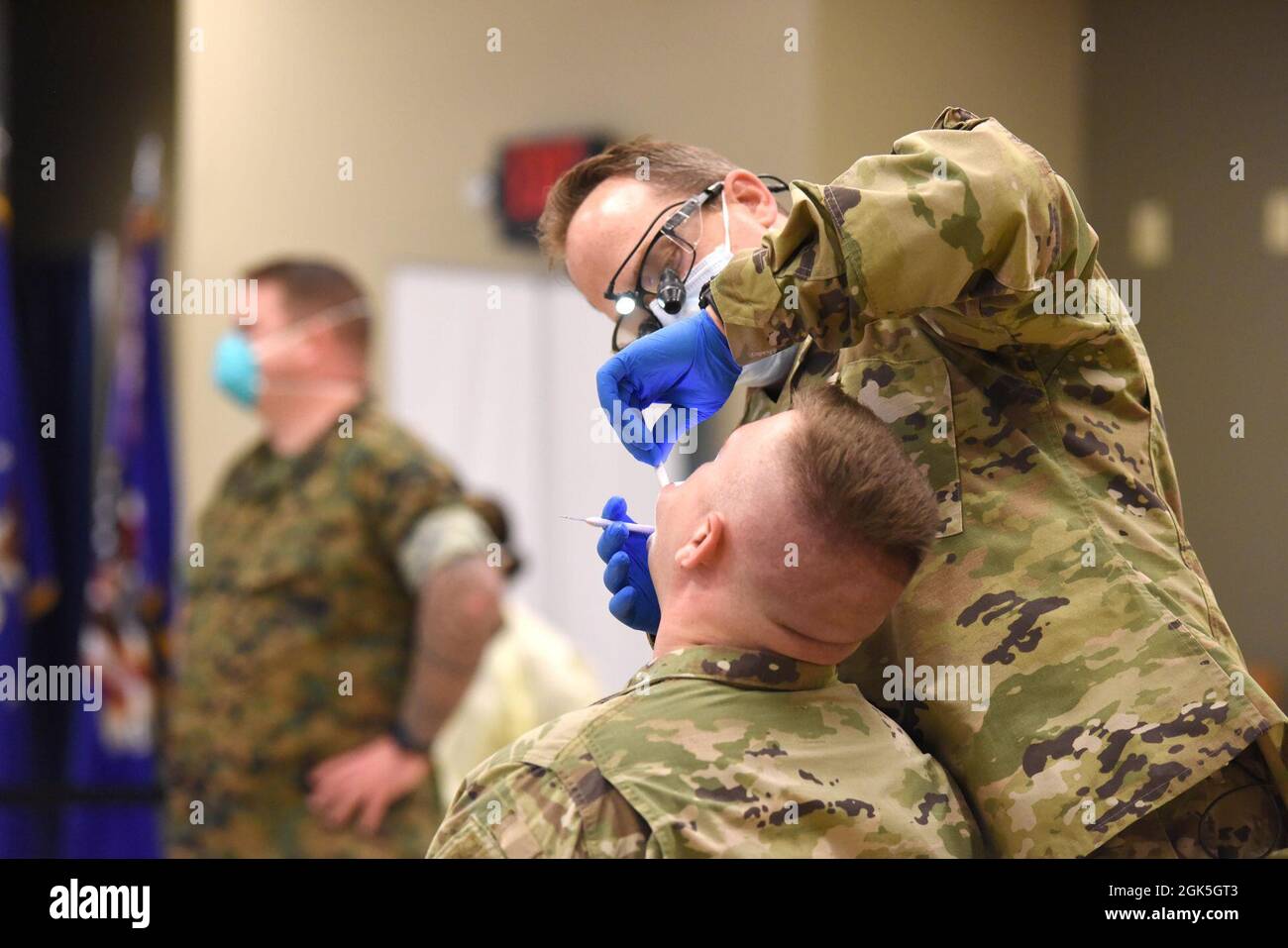 U.S. Air Force Lt. Col. Chris Sampair, chief dentist, 110th Medical ...